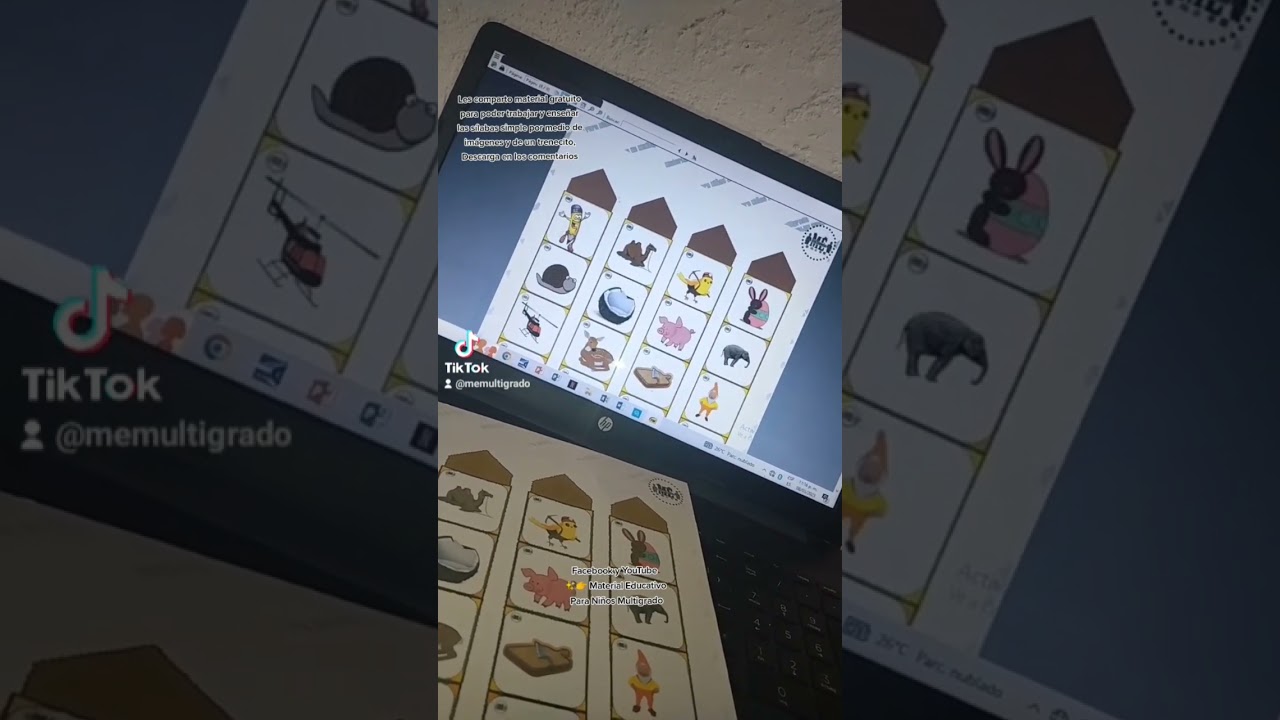 material para enseñar las #sílabas #simple #sílabassimple #primaria en PDF