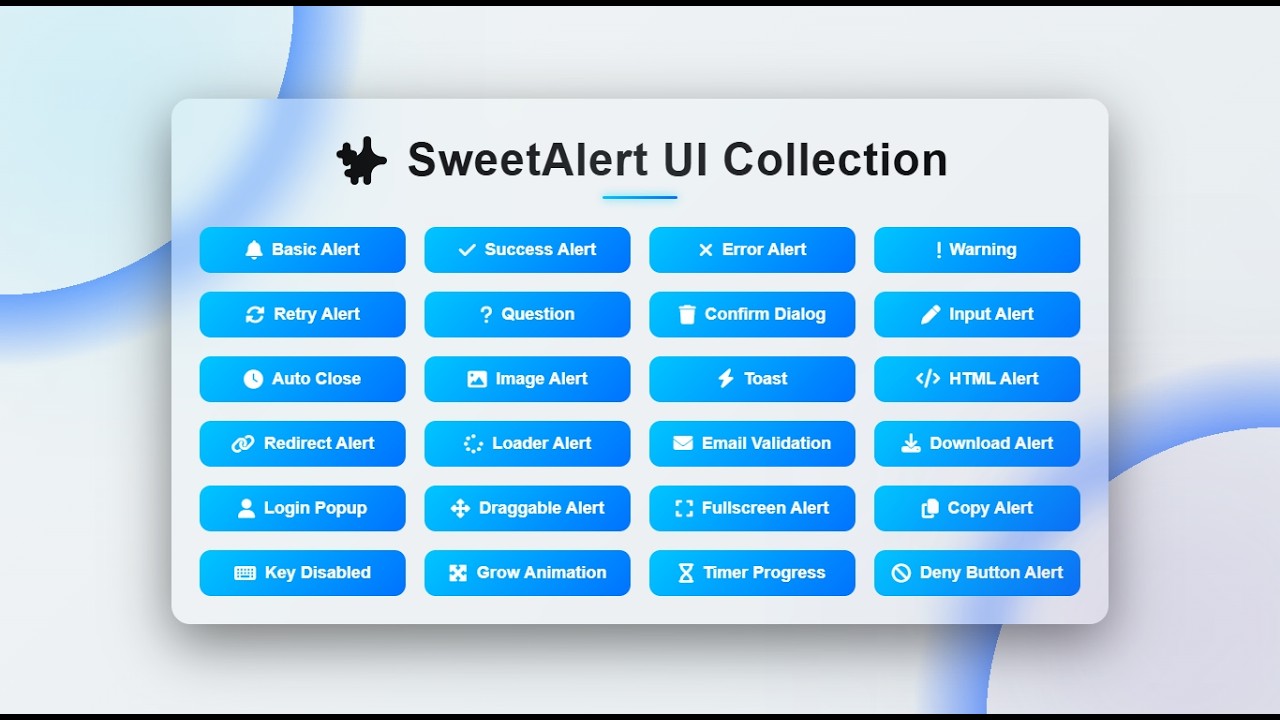 Create Premium SweetAlert UI in HTML CSS JS | Free Source Code 👇