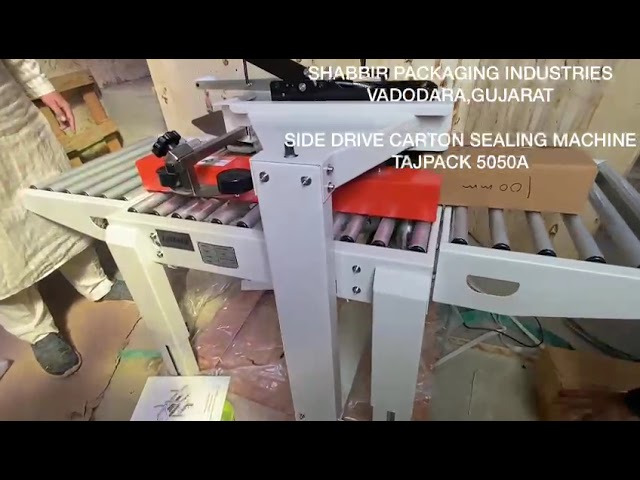 SIDE DRIVEN CARTON TAPPING MACHINE - Random Flap Folding Taping Machine ...