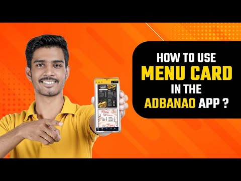 How to create menu card in AdBanao App | hotel menu card