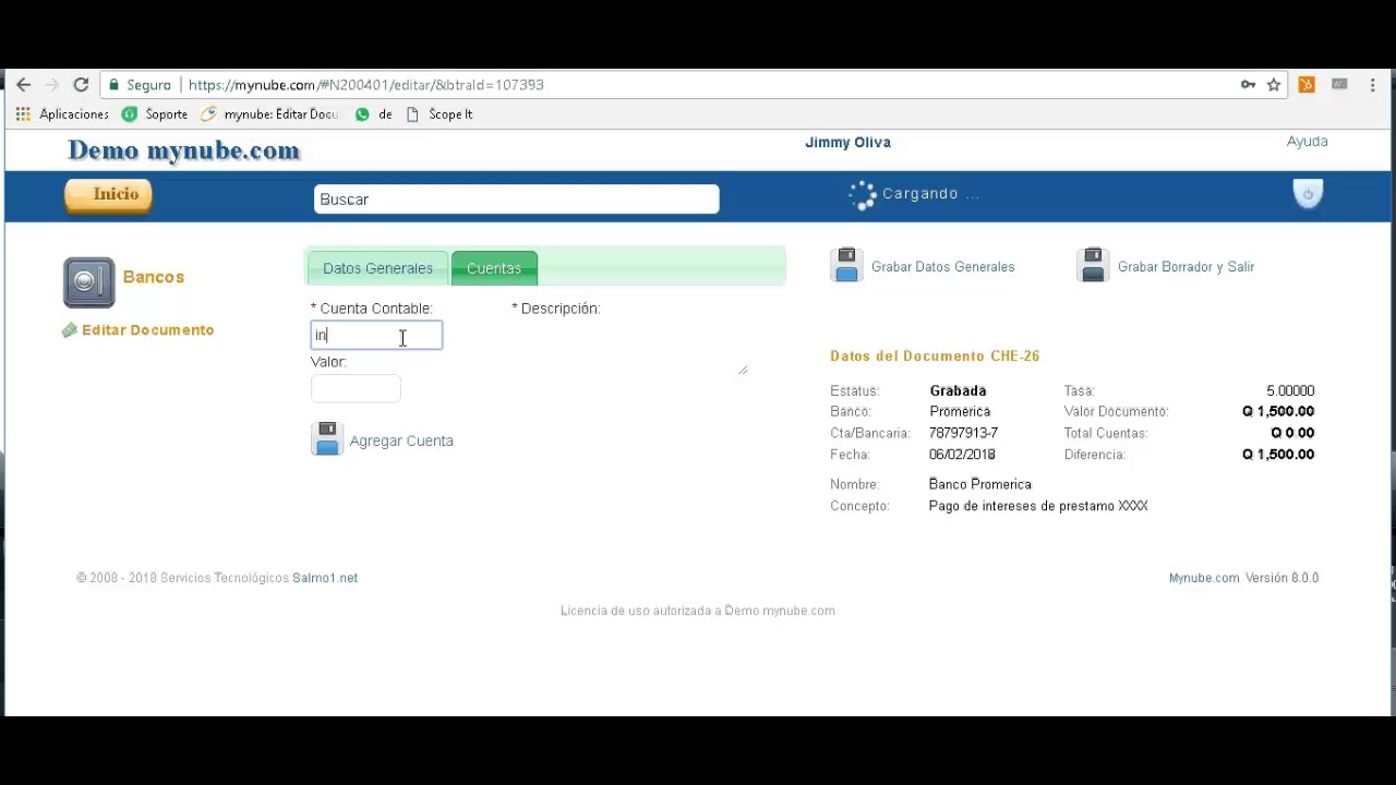 Tutorial: Emitir un cheque desde el módulo de bancos