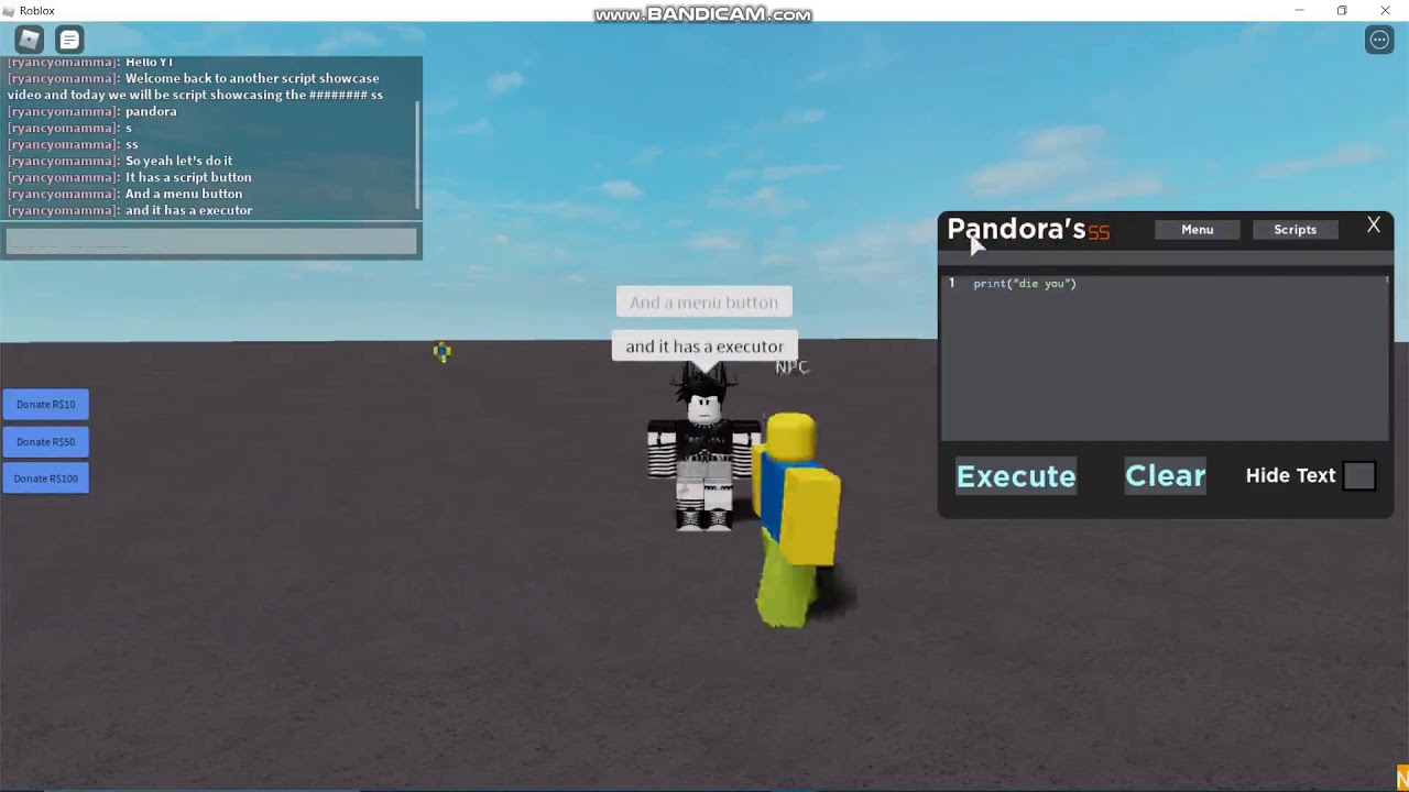 Roblox Script Showcase : Pandora's ss
