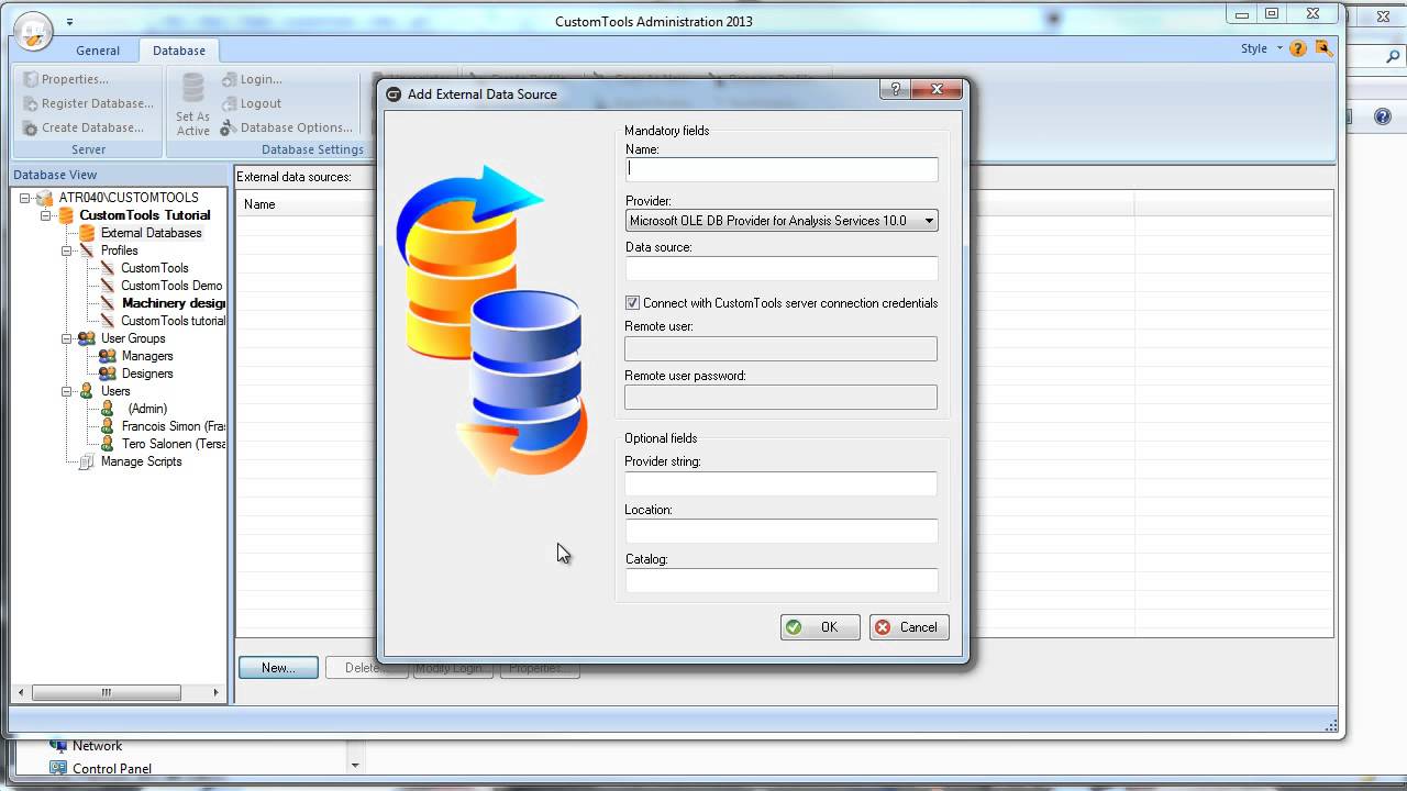 Link to external data source Excel