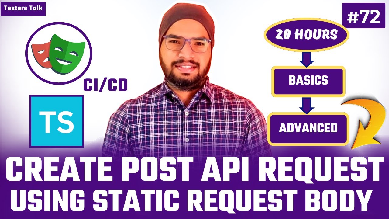 Playwright TypeScript #72 How to Create POST API Request using Static Request Body | API Testing