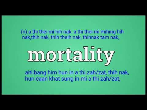 mortality meaning in English Ngawn