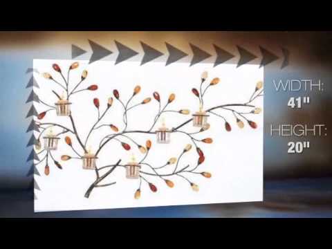 Large Infinity Branch Metal Wall Sconce