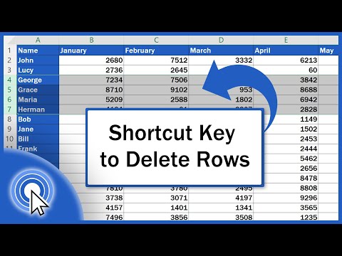 Shortcut Key to Delete Rows in Excel (Excel Shortcuts)
