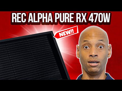 New REC Alpha Pure RX 470W Solar Panel