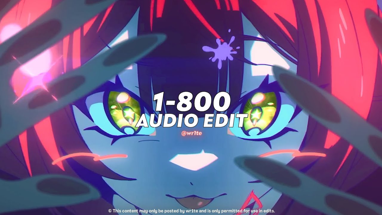 1-800 (tiktok version) || bbno$ ft. ironmouse [ edit audio ]