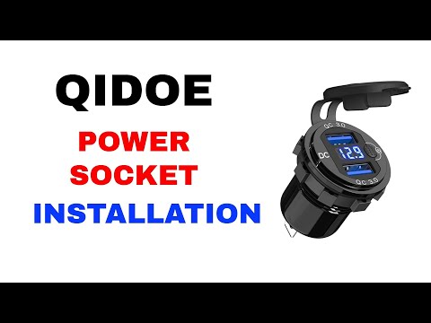 HOW TO INSTALL A 12V CAR POWER SOCKET USB LED Outlet Car Charger Socket WITH POWER SWITCH