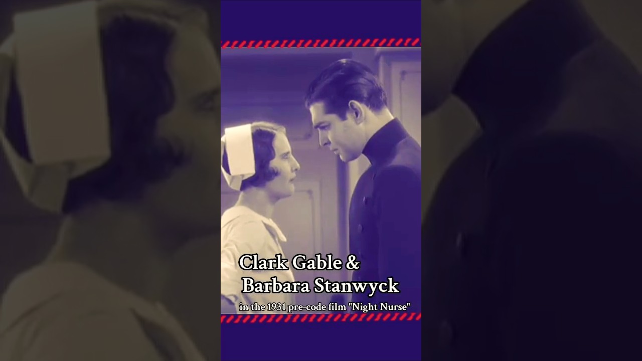 Clark Gable and Barbara Stanwyck in the 1931 pre-code film 