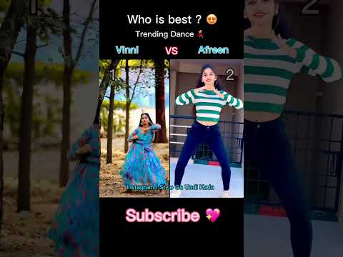 Who did best ? #trending #dance #subscribe #Afreen #vinni #tollywood #shorts #reel #instagram #insta