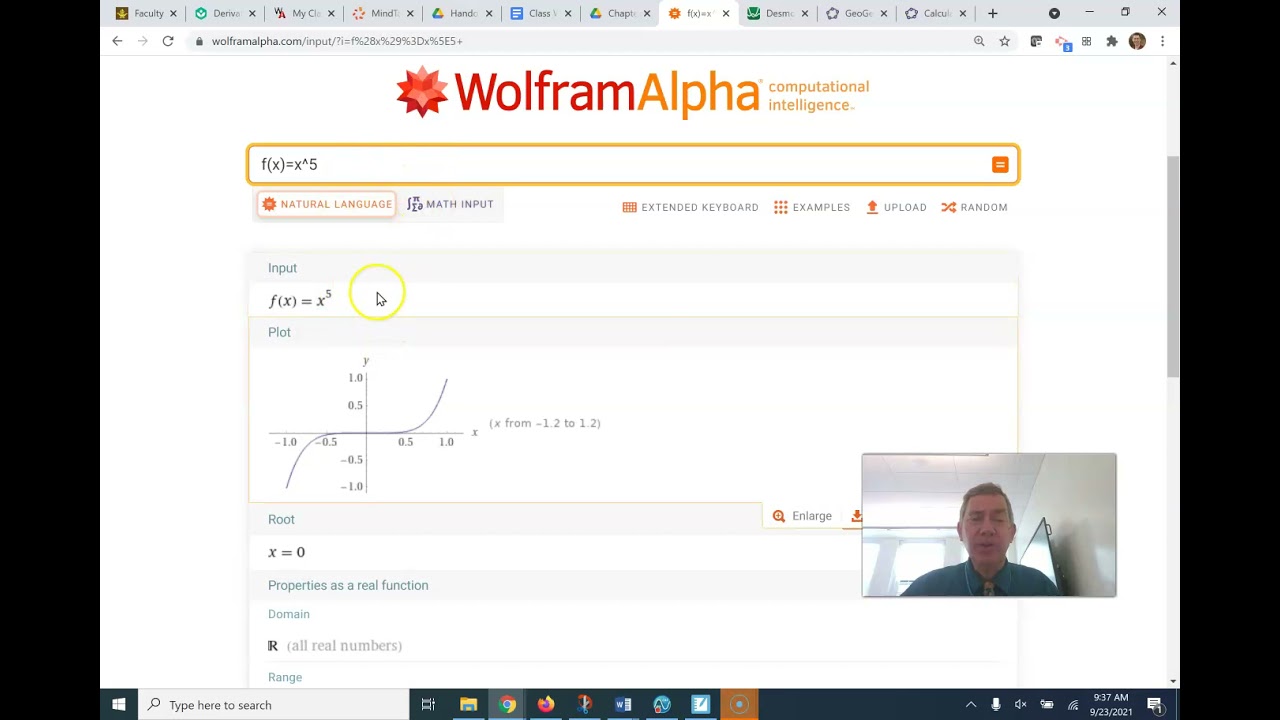 Derivatives using WolframAlpha