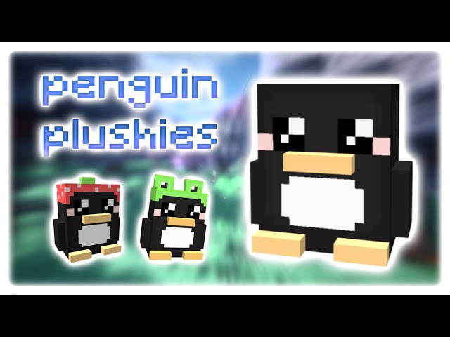 penguin plushies addon — mcbe / pe Minecraft Mod