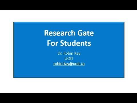 ResearchGate for Students