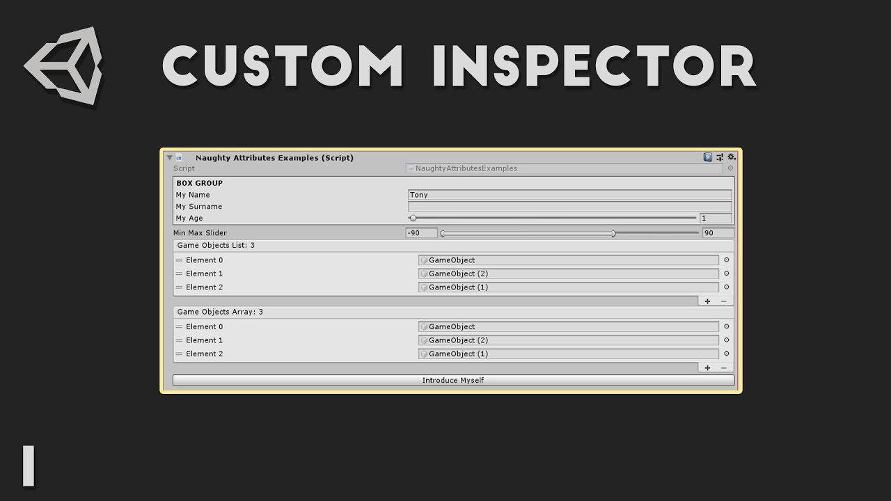 FREE Custom Inspector without Extra Coding in UNITY | NaughtyAttributes