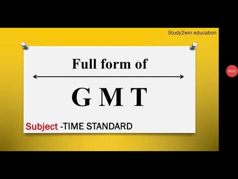 GMT ka full form | Full form of GMT in English | Subject - TIME STANDARD