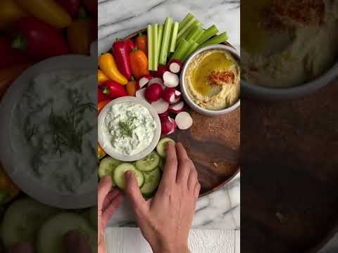 Crudite Board | Easy & Healthy Summer Party Appetizer