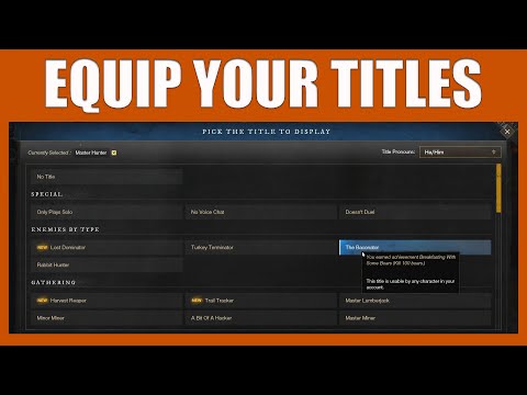 Steam Community :: Video :: How To Equip And Change Titles In New World ...
