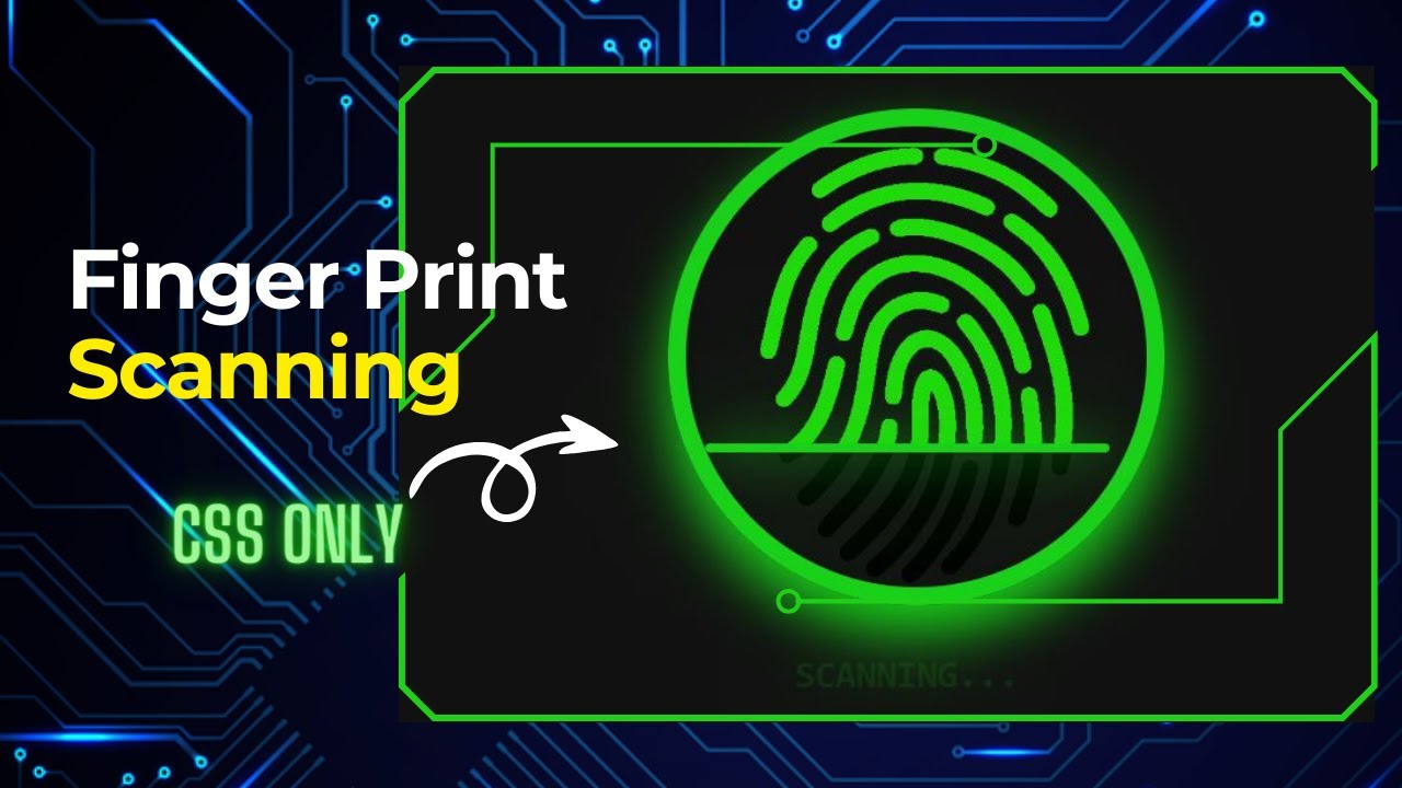 MIND-BLOWING CSS Fingerprint Scan Animation Using CSS!