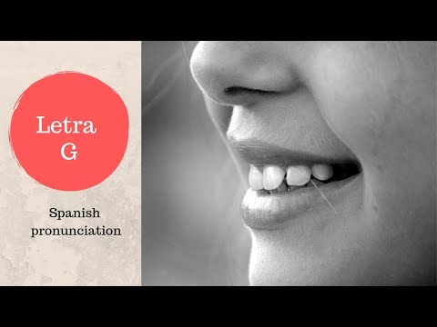 Learn Spanish pronunciation: letter G (part 1)