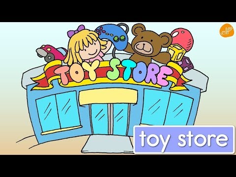 Town and City Vocabulary for ESL and EFL Kids by ELF Learning - Places for Kids