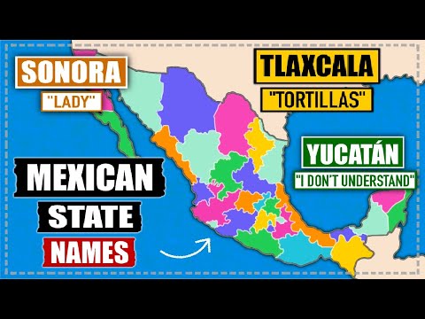How did each MEXICAN state get its name?
