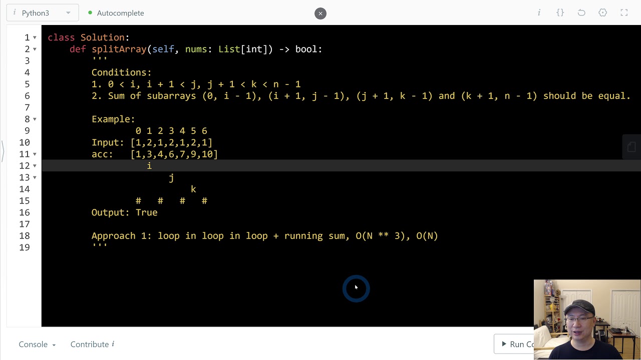 548. Split Array with Equal Sum | English | Medium