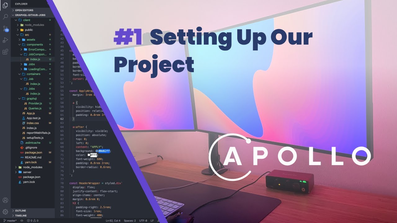 #1 Setting Up Our Project - Fullstack GraphQL + React Tutorial