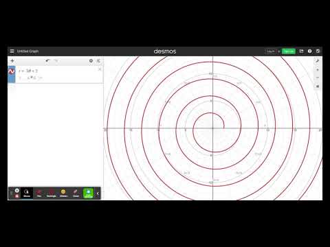 Desmos Tutorial - Polar Graphs