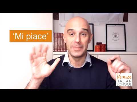 How to use 'I like' / Mi piace in Italian