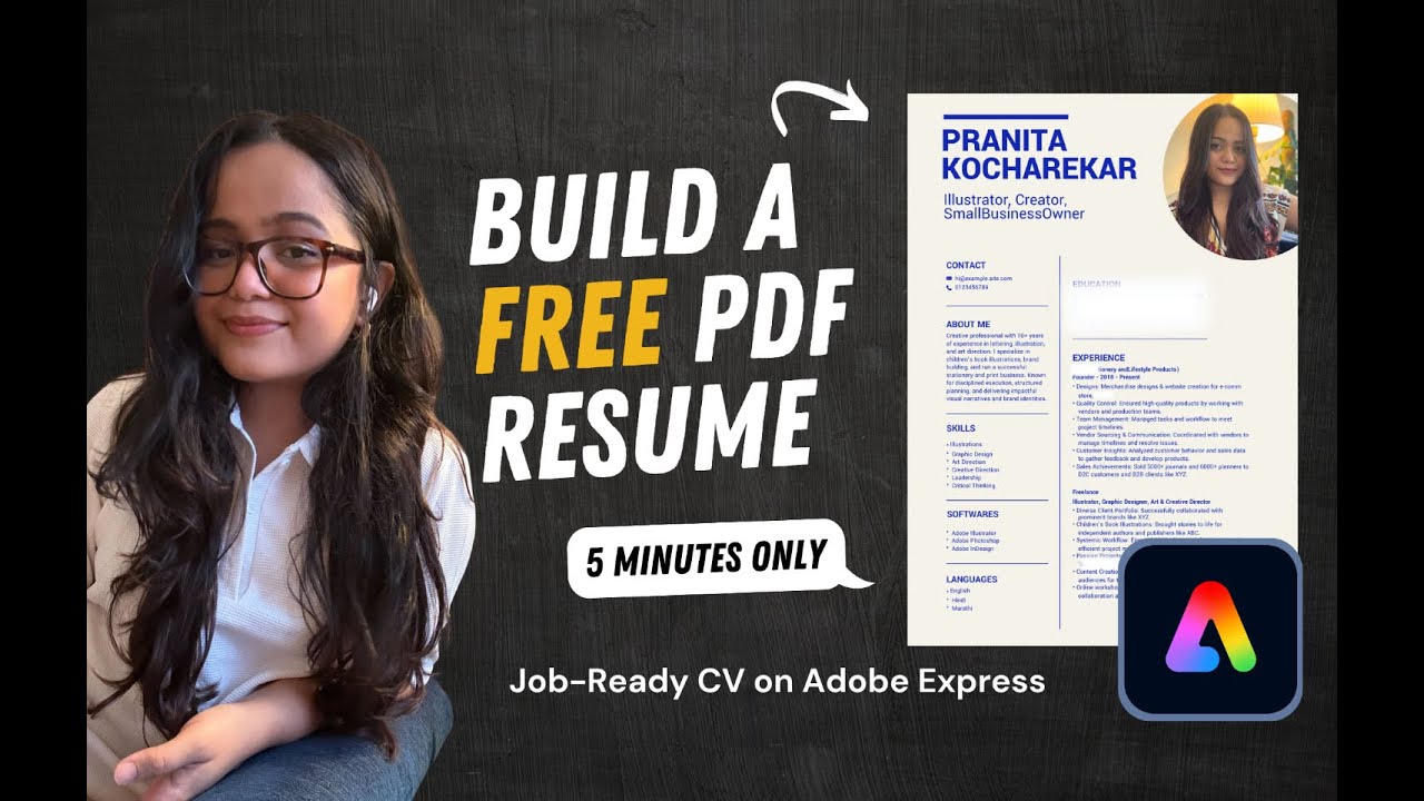 FREE CV Maker Online | Build & Download Your Resume as PDF | Adobe Express