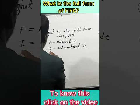 What is the full form of FIFA?