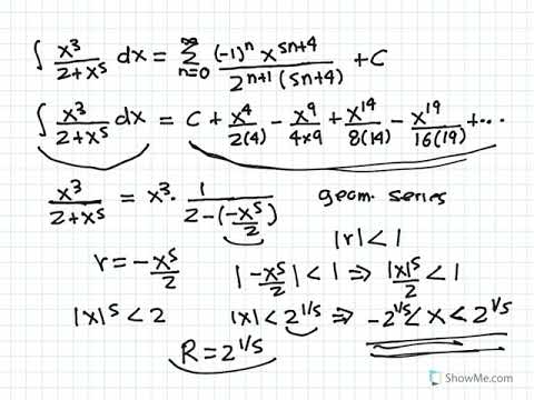 UBC Math 101 tutor Power Series Functions 7 Video 242