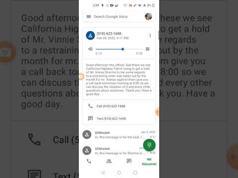 California Highway Patrol trying to intimidate. Date and phone number on screen.