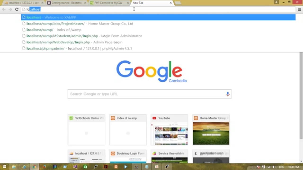 php with mysqli view data and bootstrap