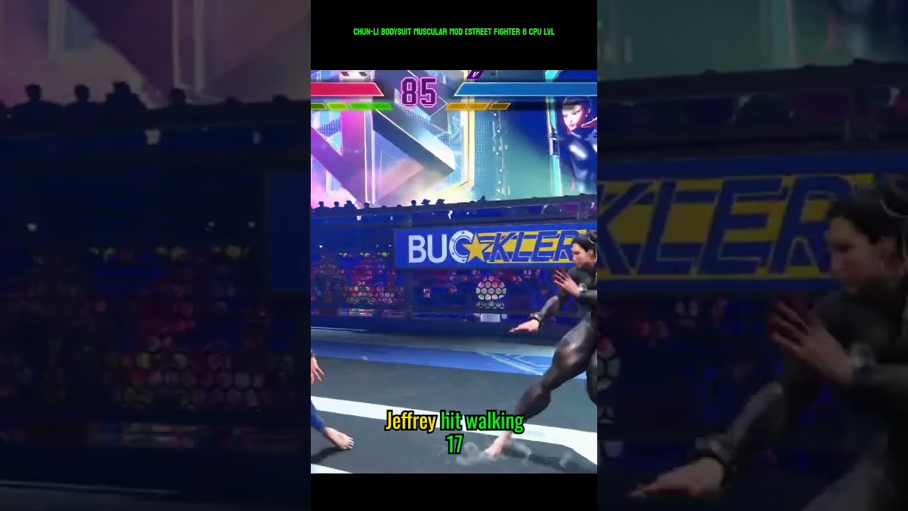 chun-li bodysuit muscular mod [street fighter 6 cpu lvl ]