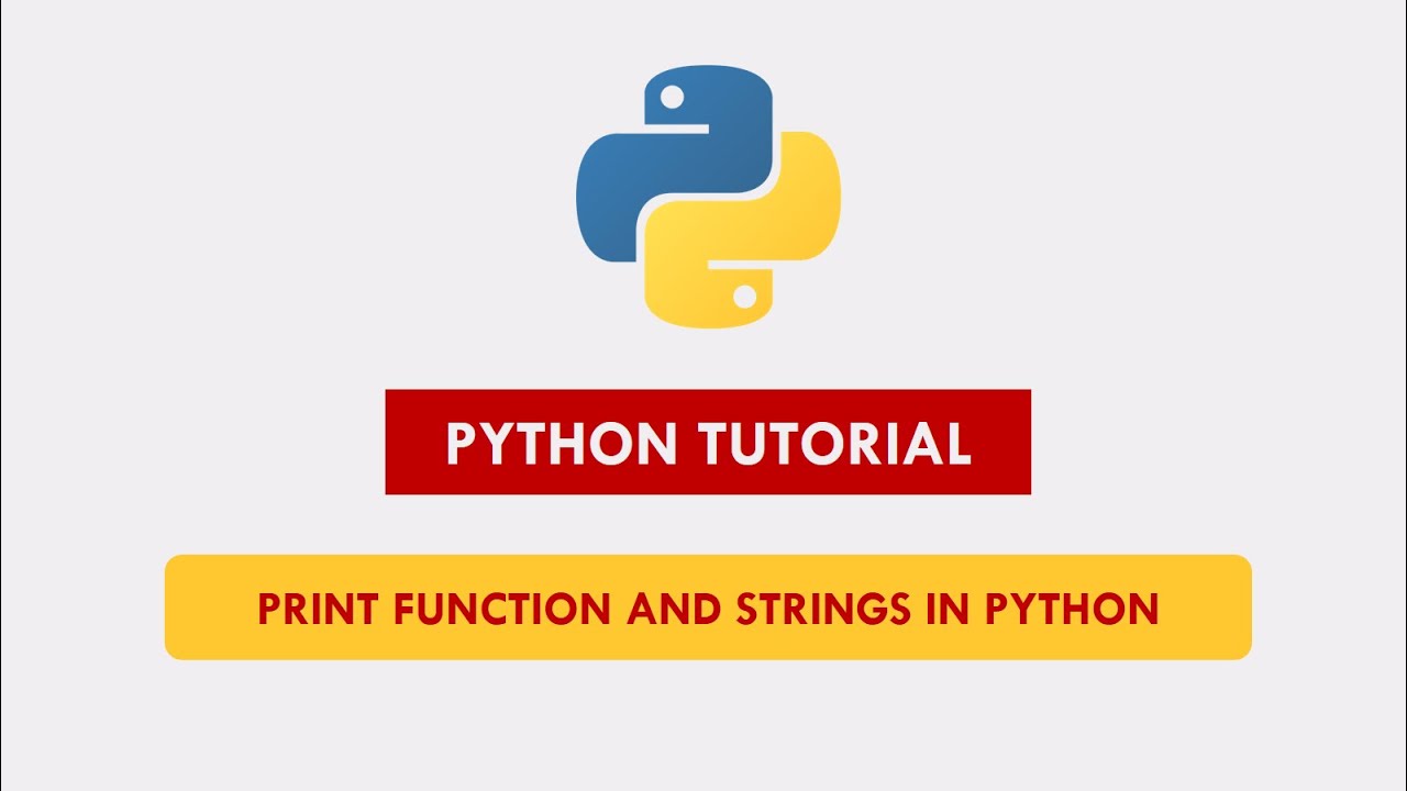 007 How to Use the print function in python | Python Tutorial