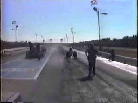 Bob Leverich Dale Hall Nutmegger Small Block Chevy Top Alcohol Dragster Video 1