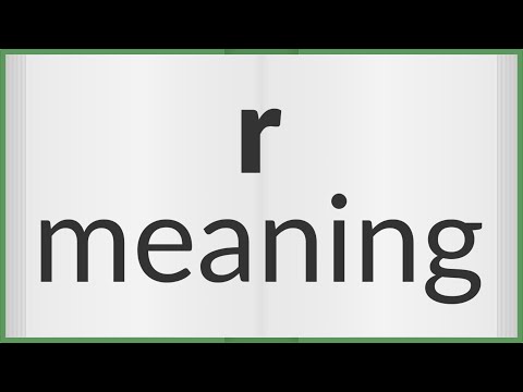 R | meaning of R