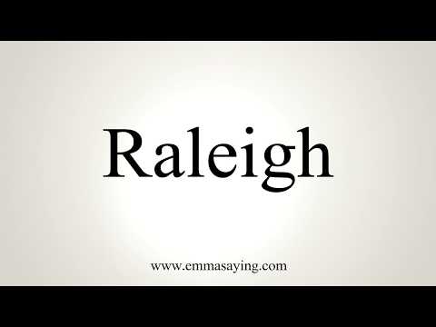 How To Pronounce Raleigh