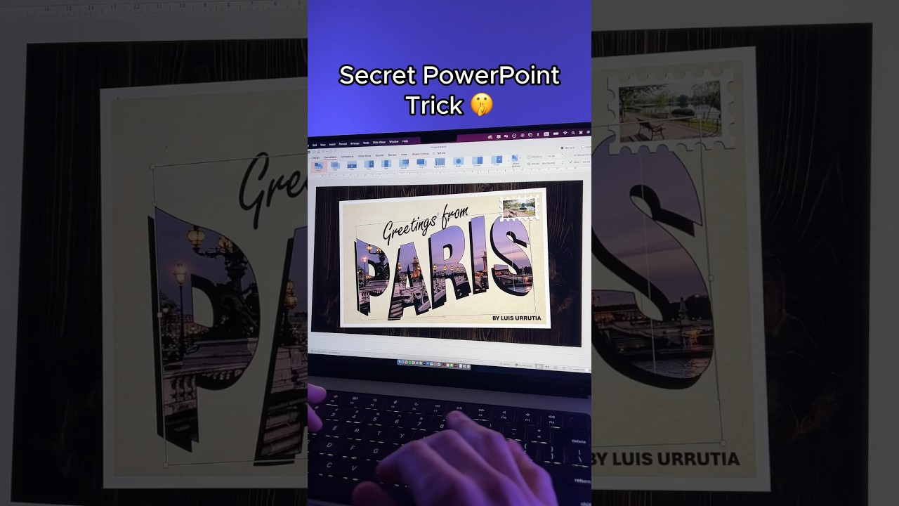 Don't tell anyone how to make this cool text effect in PowerPoint 🤫🤫 #powerpoint #presentation