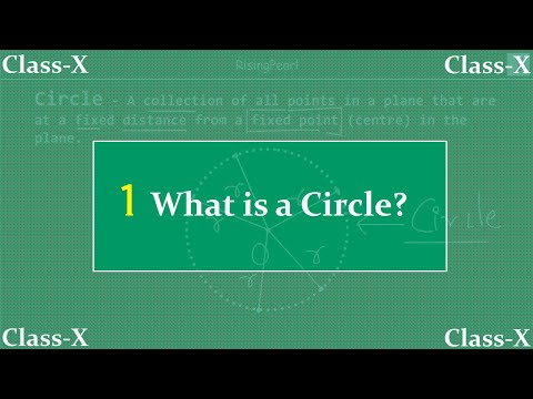 Circles - 1. What is a circle?