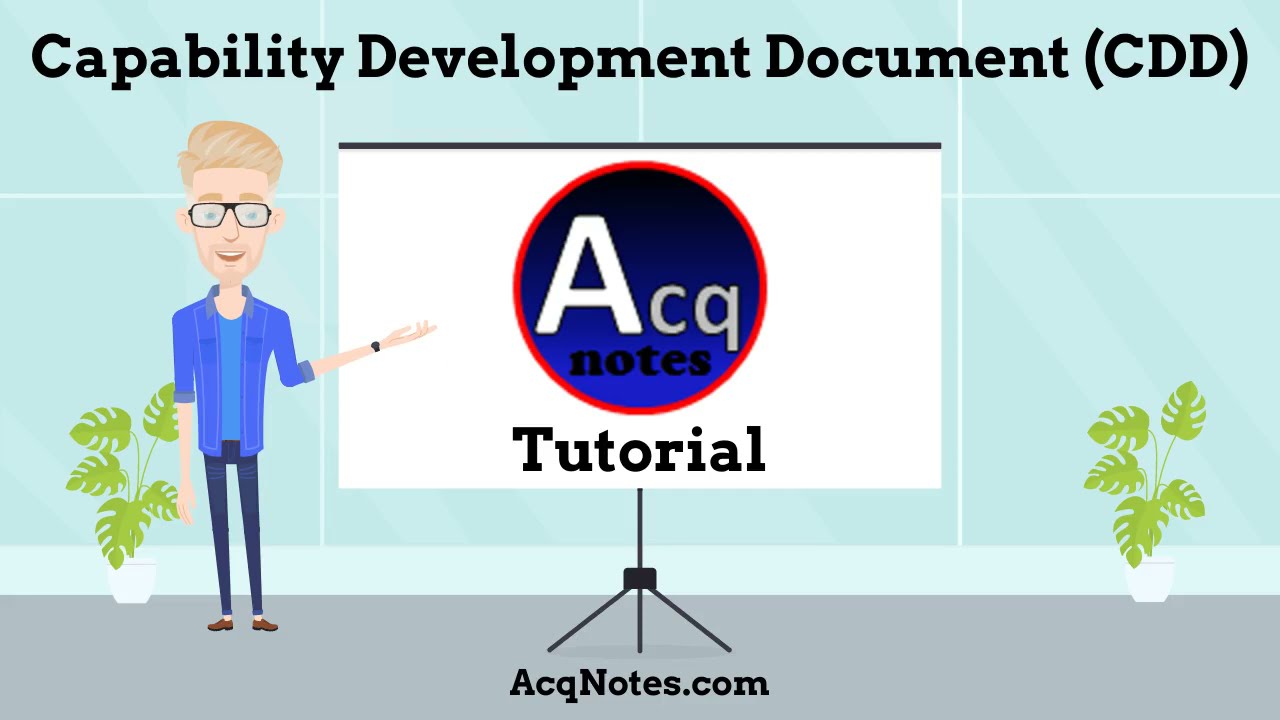 Capability Development Document (CDD) Tutorial