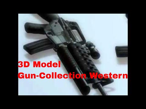 3D Model Gun-Collection Western Review