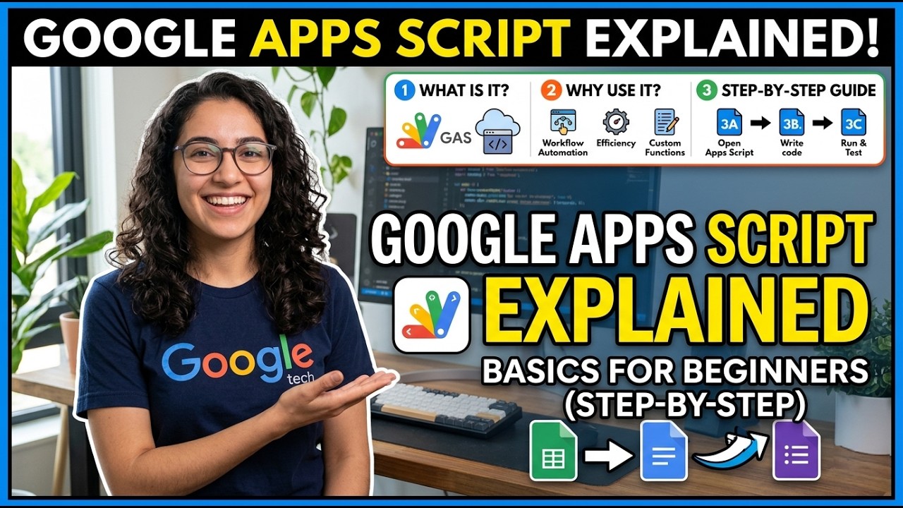 Google Apps Script Explained | Basics for Beginners (Step-by-Step Guide) @GoogleAppscript-gs