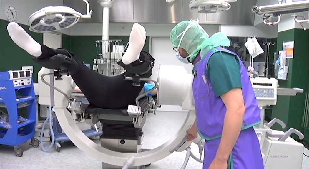 Urology surgery with Promerix operating table
