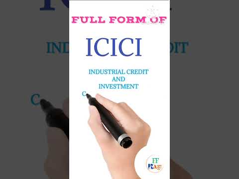 Full Form Of ICICI?#icici