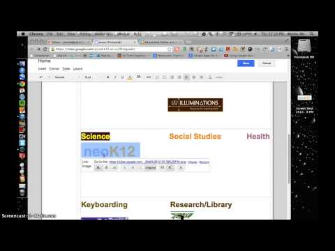 Adding Links in Google Sites