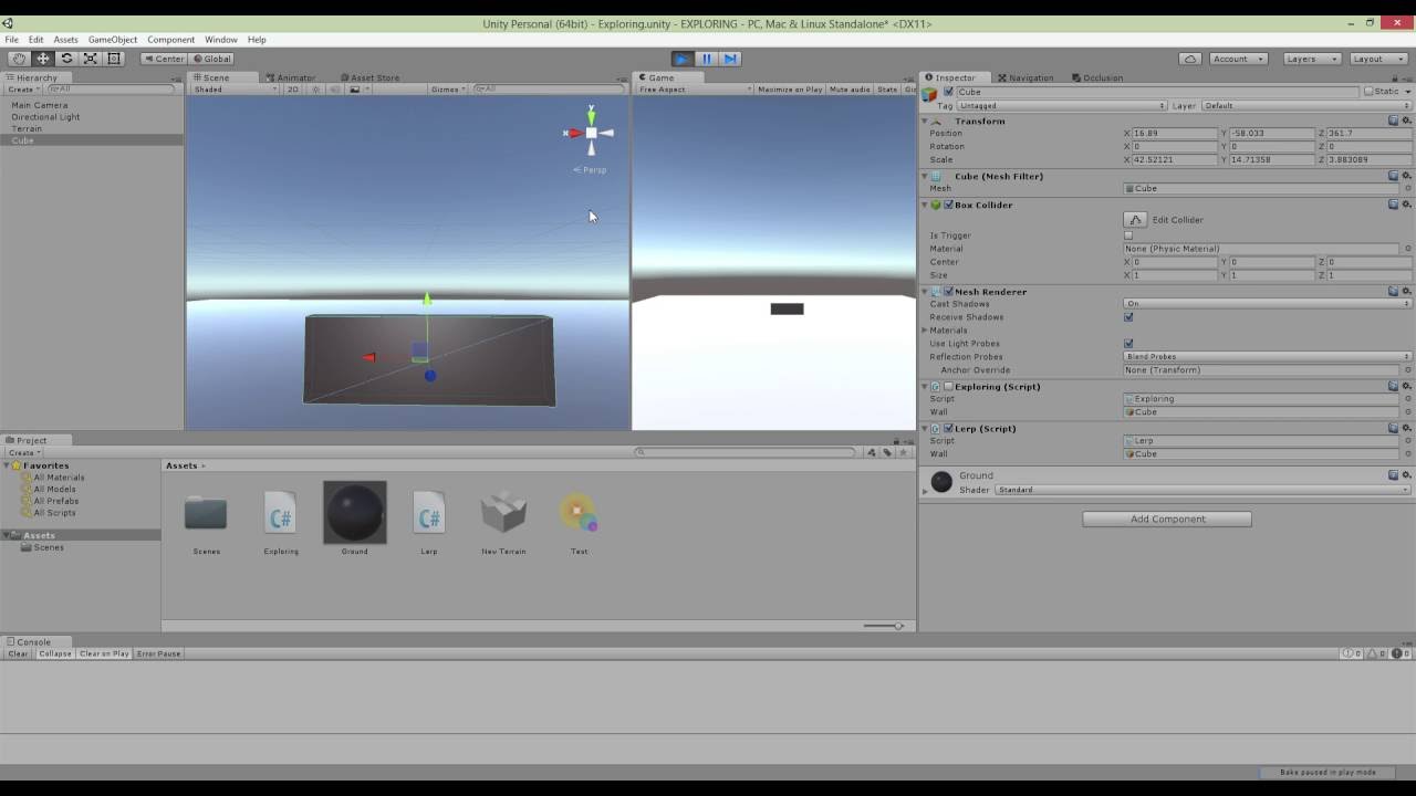 Unity Tutorial 1 - Using 